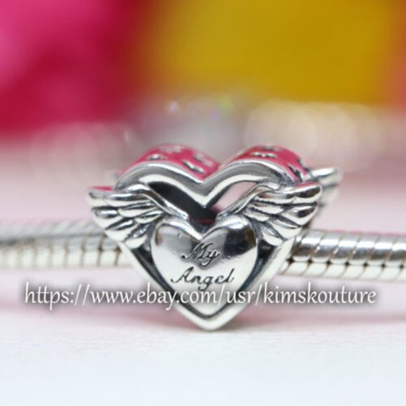 Pandora | Jewelry | Pandora Angel Wings Mom Charm 799367c0 | Poshmark